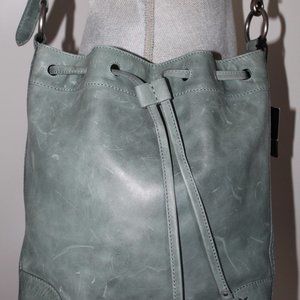 Frye | Bags | Frye Melissa Leather Drawstring Hobo Bag Sky Blue Shoulder Bag Tote Nwt | Poshmark